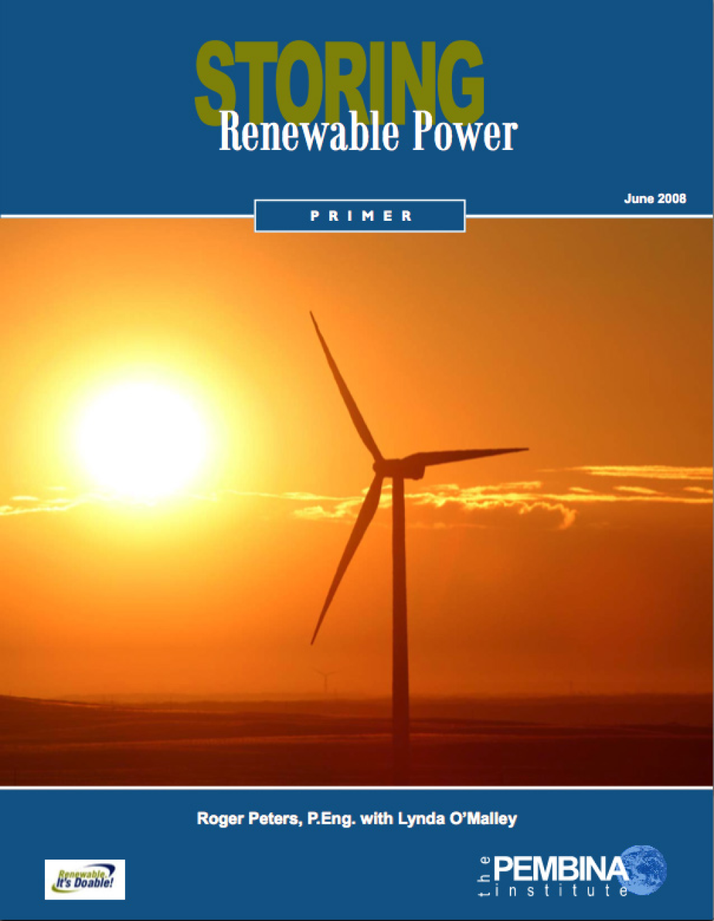Storing Renewable Power | Pembina Institute