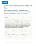Investment Impact of Alberta's Renewable Energy Moratorium | Pembina ...