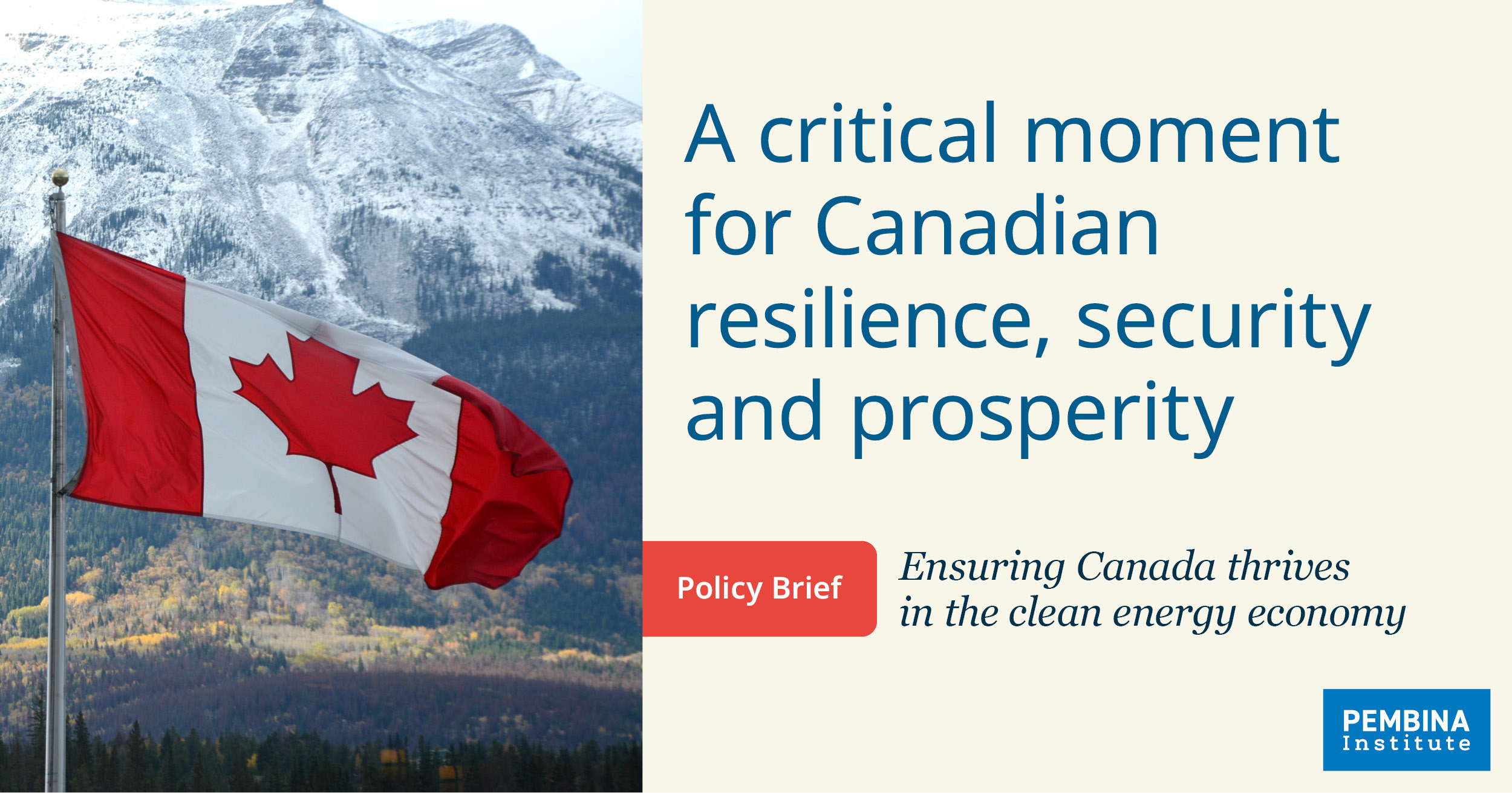 A critical moment for Canadian resilience, security and prosperity ...