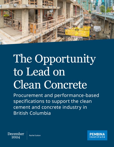 The Opportunity to Lead on Clean Concrete | Pembina Institute