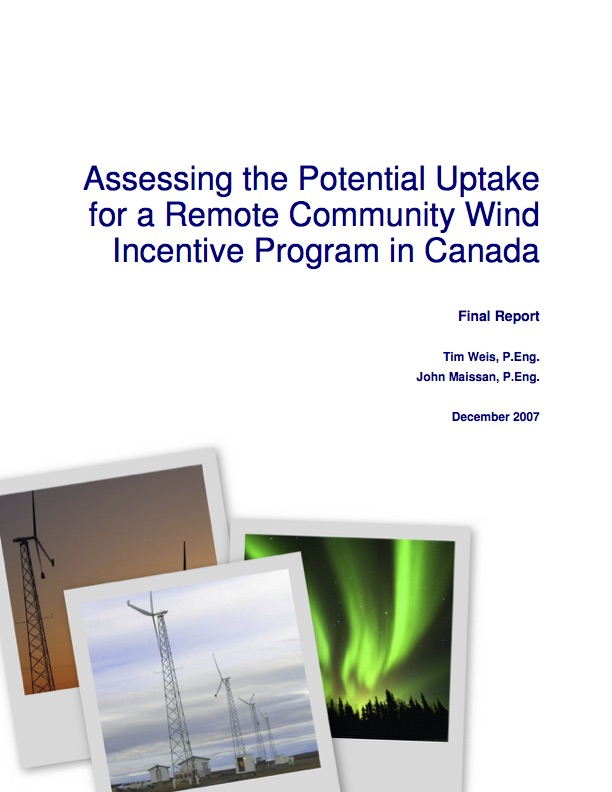 Remote Community Wind Incentives