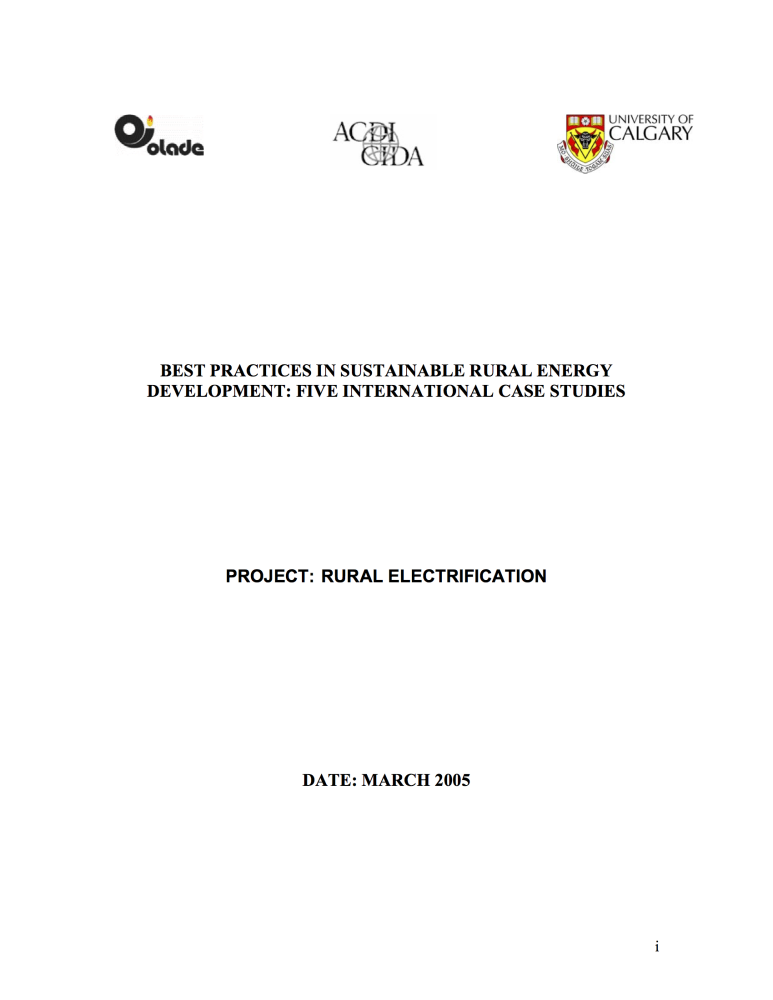 Best Practices in Sustainable Rural Energy Development | Pembina Institute