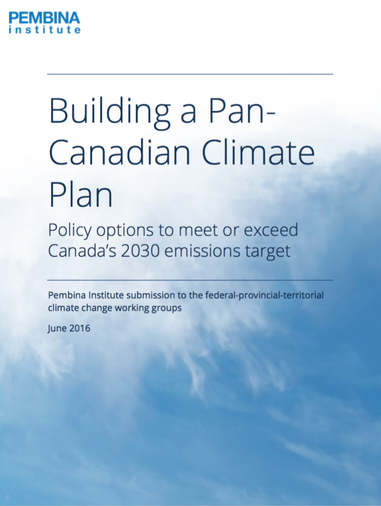 Building a Pan-Canadian Climate Plan | Pembina Institute