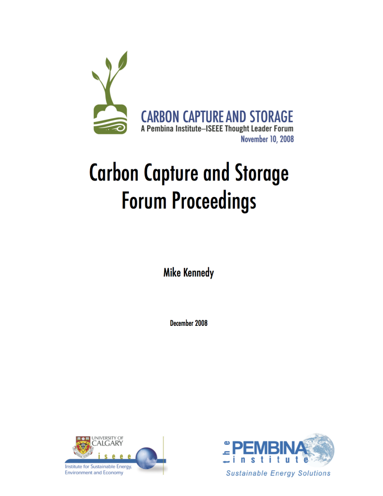 Carbon Capture and Storage | Pembina Institute