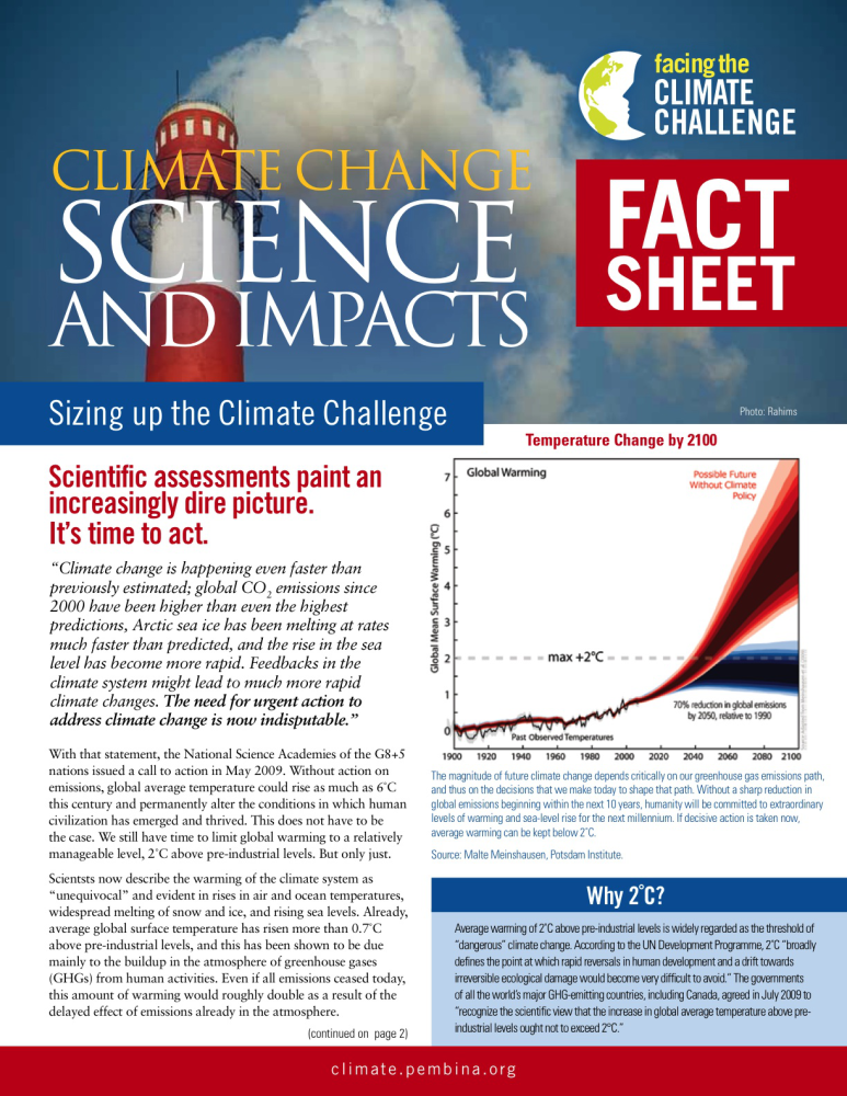 Fact Sheet: Climate Change Science and Impacts