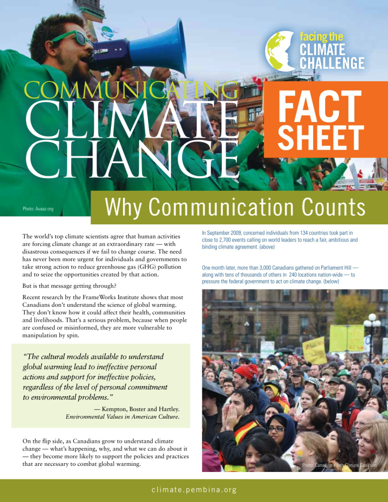 Fact Sheet: Communicating Climate Change