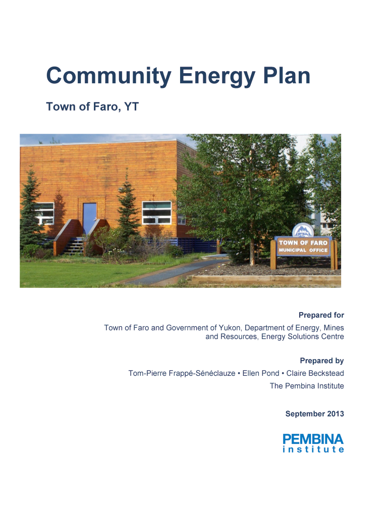 Community Energy Plan | Pembina Institute