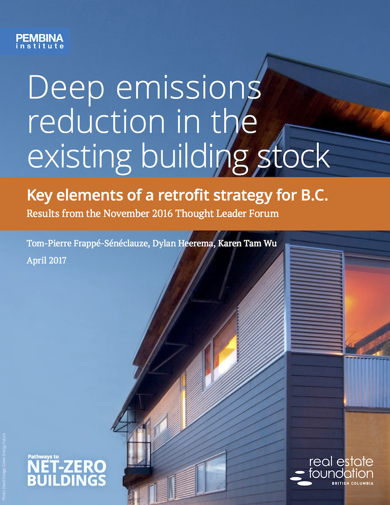 Deep emissions reduction in the existing building stock