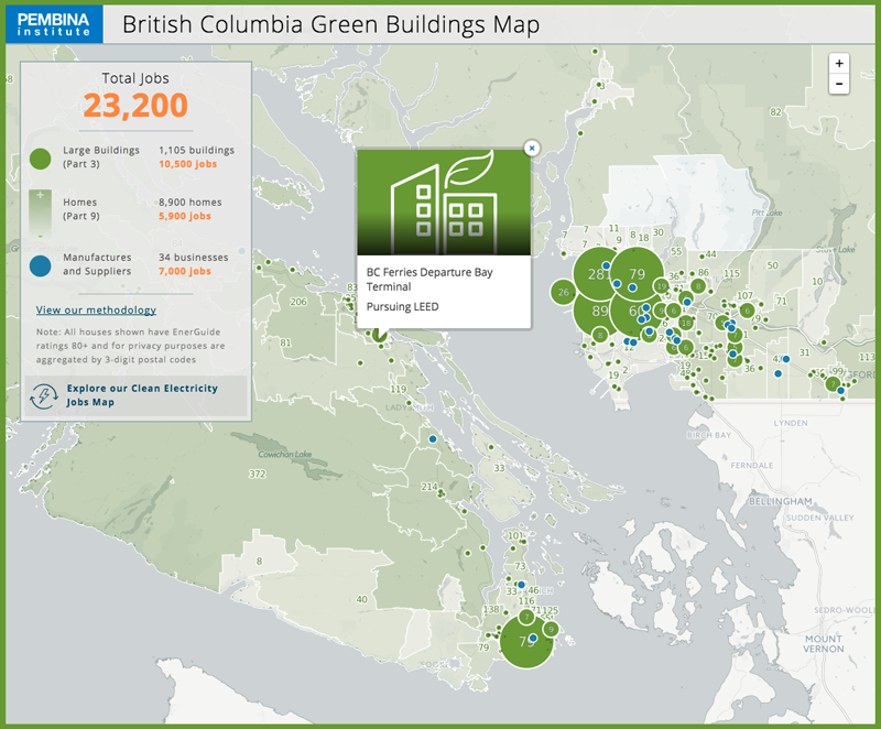 New map reveals job-creating power of BC green buildings