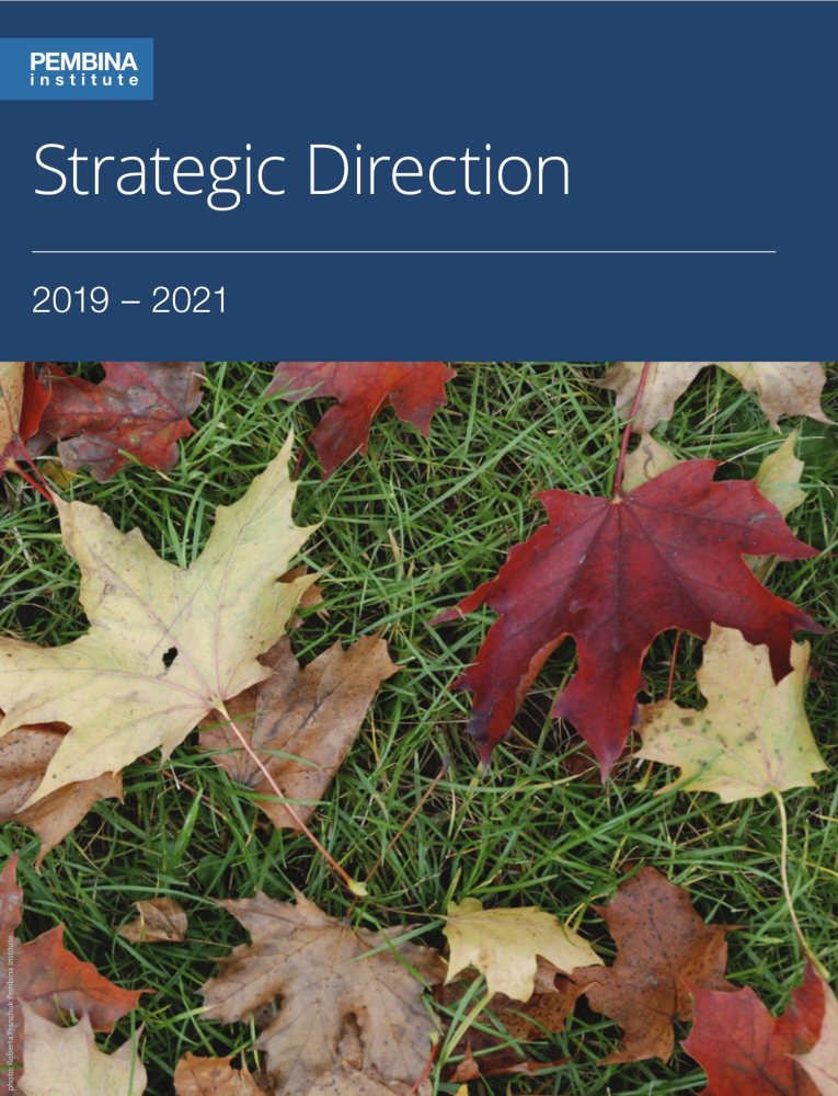 Pembina Institute Strategic Direction 2019-2021