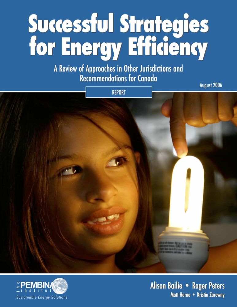 Successful Strategies for Energy Efficiency | Pembina Institute